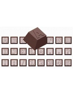 Chocolate LETRAS ALFABETO - Equipamientos Pastelería